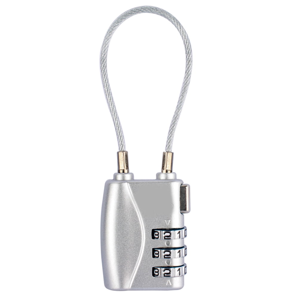 Portable Protector, Resettable Combination Lock With Flexible Cable ...