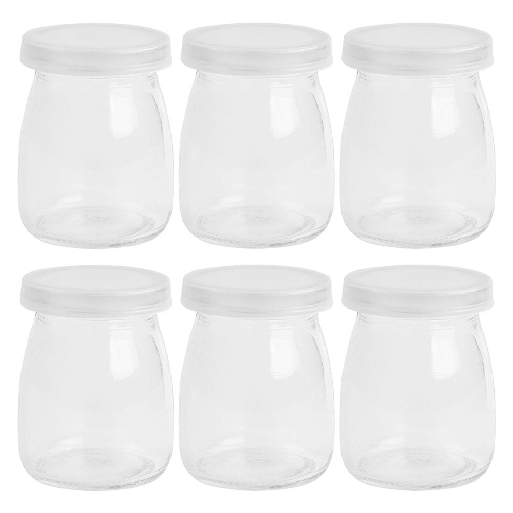 6Pcs Glass Yogurt Containers Pudding Bottles Food Holders - Walmart.com