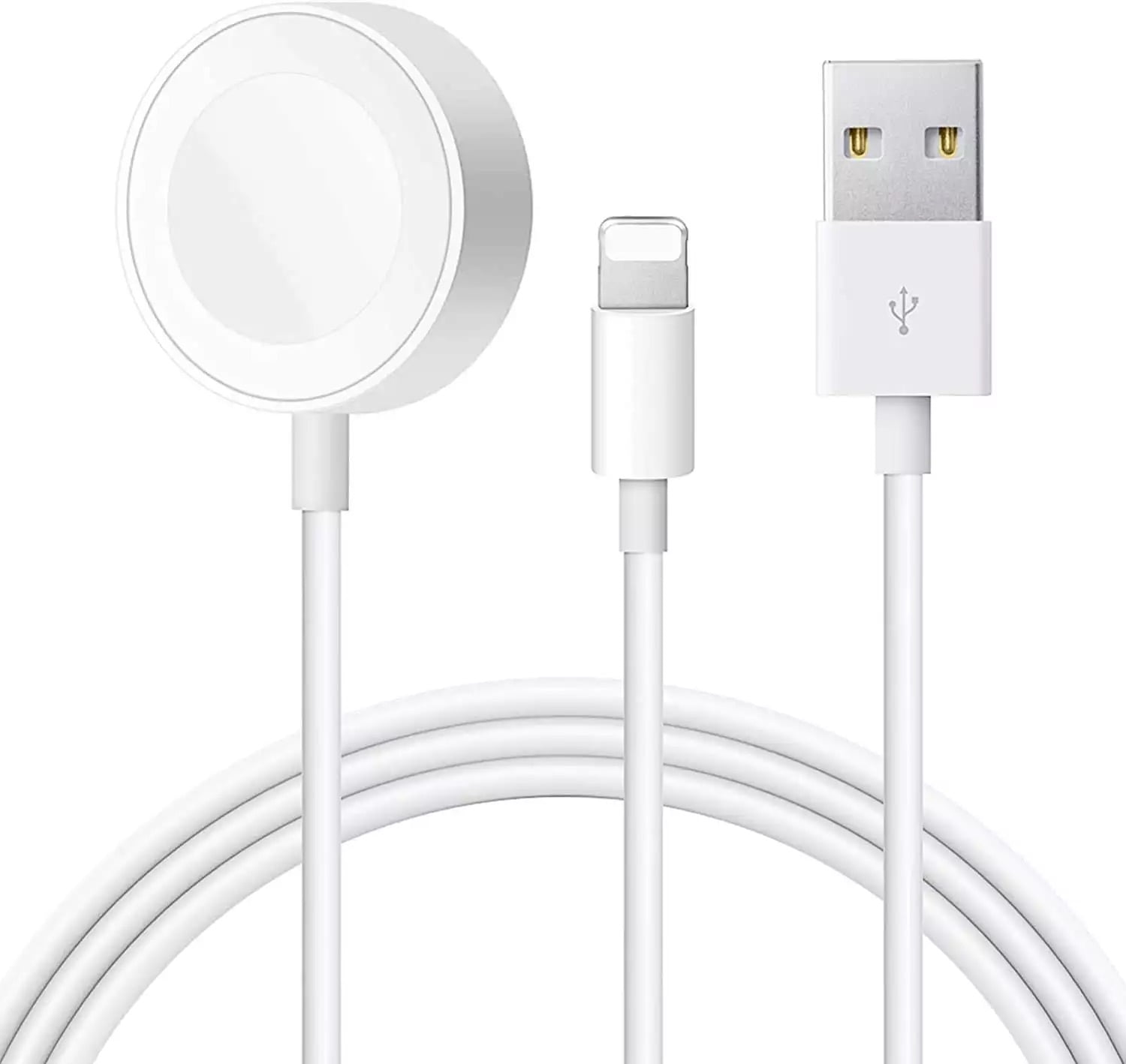 Portable QI Smart USB Watch Charger Cable Magnetic Wireless Charging ...