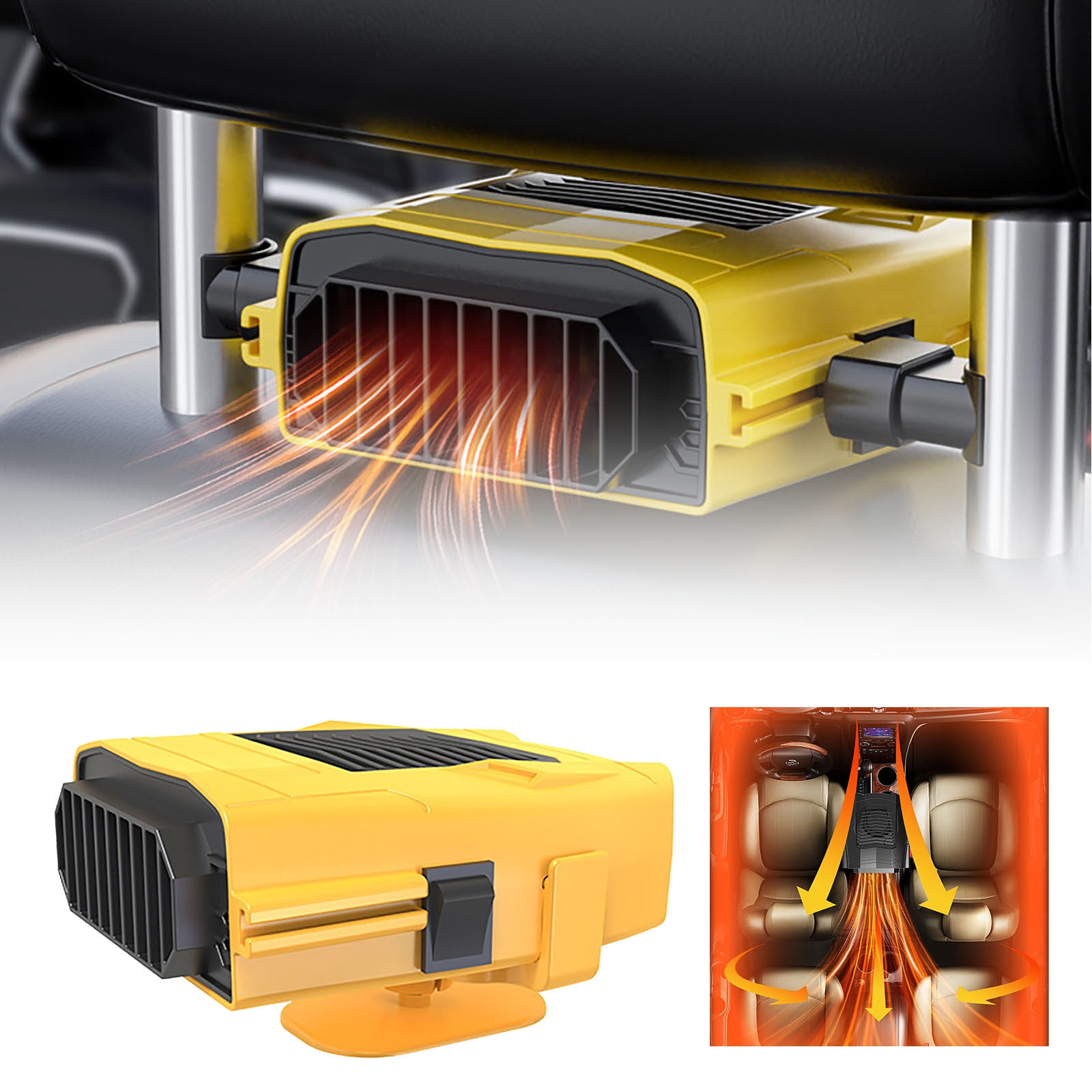 Portable Quick Heat Car Heater, Car Windshield Defogger Defroster Car ...