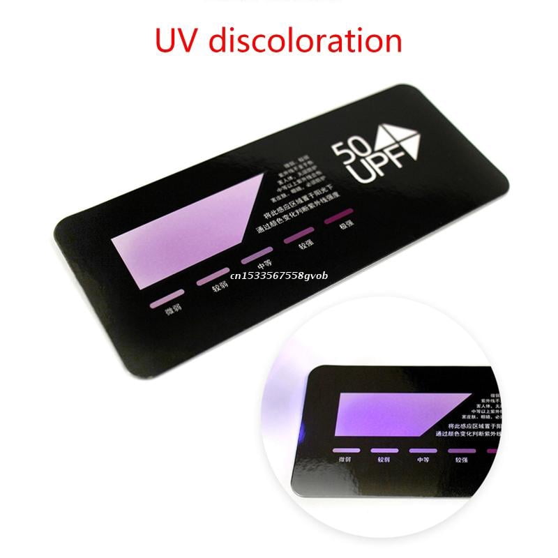 Portable Quick Test UV Sensor UV Card Indicator UPF50+ Test Card Deepe ...