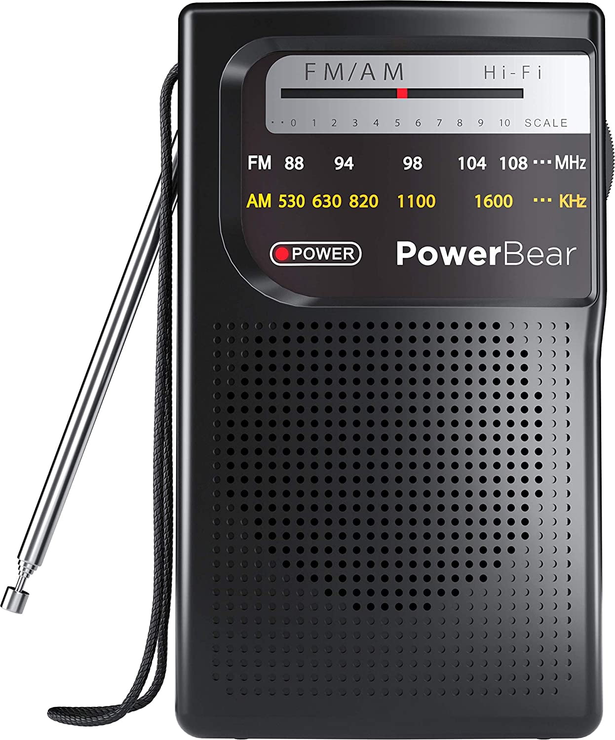 Portable Radio | AM/FM, 2AA Battery Operated with Long Range Reception ...