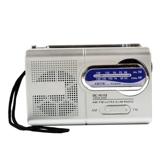 Portable Radio, AM FM Radio Telescopic Antenna World Receiver Speaker ...