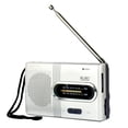 Portable Radio, AM FM Radio Telescopic Antenna World Receiver Speaker ...
