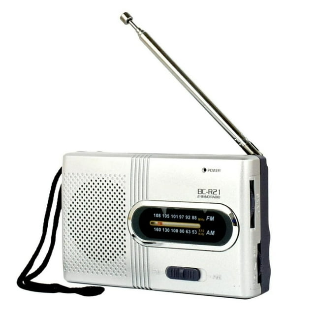 Portable Radio, AM FM Radio Telescopic Antenna World Receiver Speaker ...