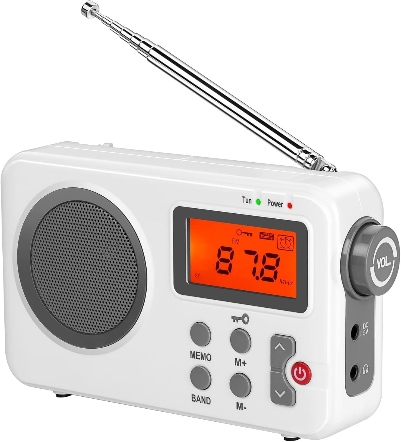 Portable Radio,AM FM Shortwave Digital Tuner with Best Reception ...
