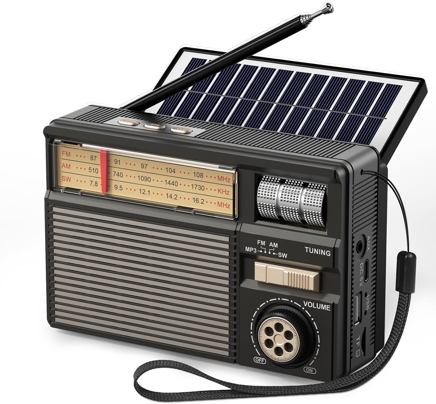 Portable Radio FM/AM/SW,Retro Bluetooth Speaker,Vintage Transistor ...
