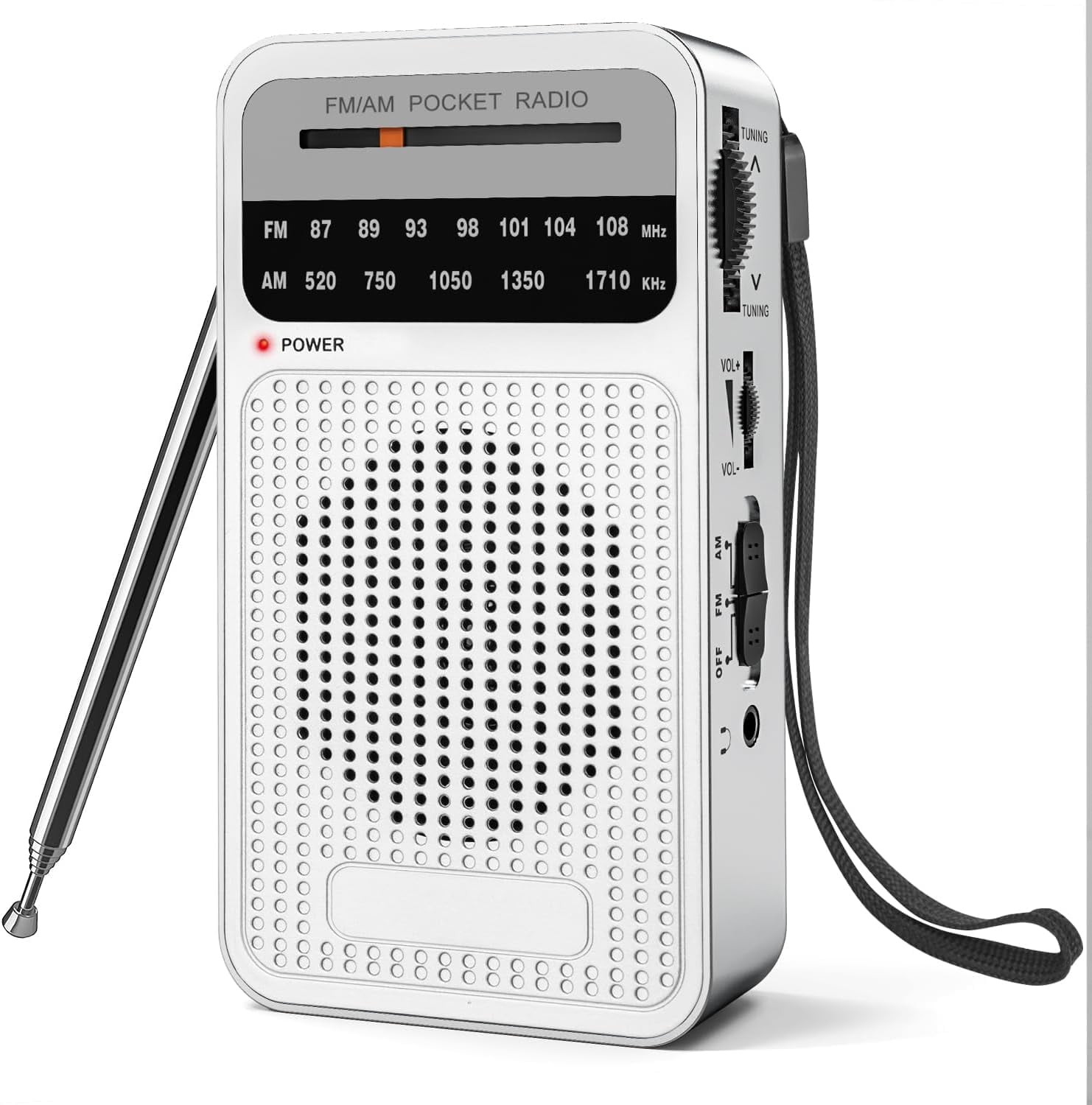Portable Radio AM FM, Loud Speaker Transistor Radio with 3.5mm ...