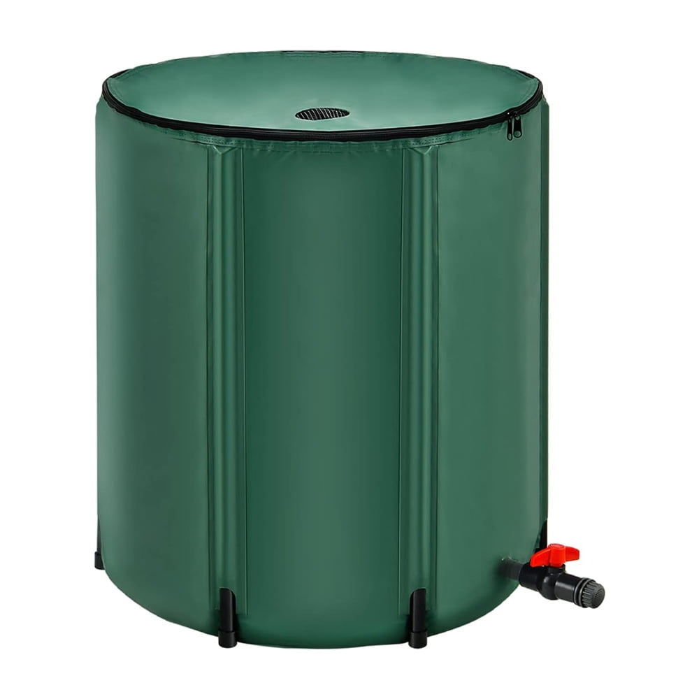 Portable Rain Barrels, 53 Gallon Collapsible Rain Barrel, Rainwater ...