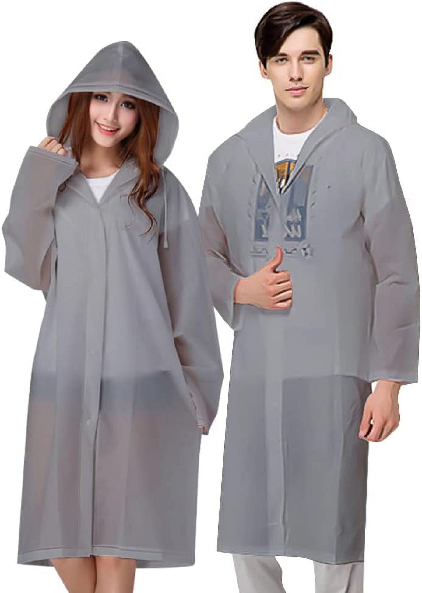 COOLL Rain Poncho Fashion Waterproof Portable Non-Disposable Travel ...