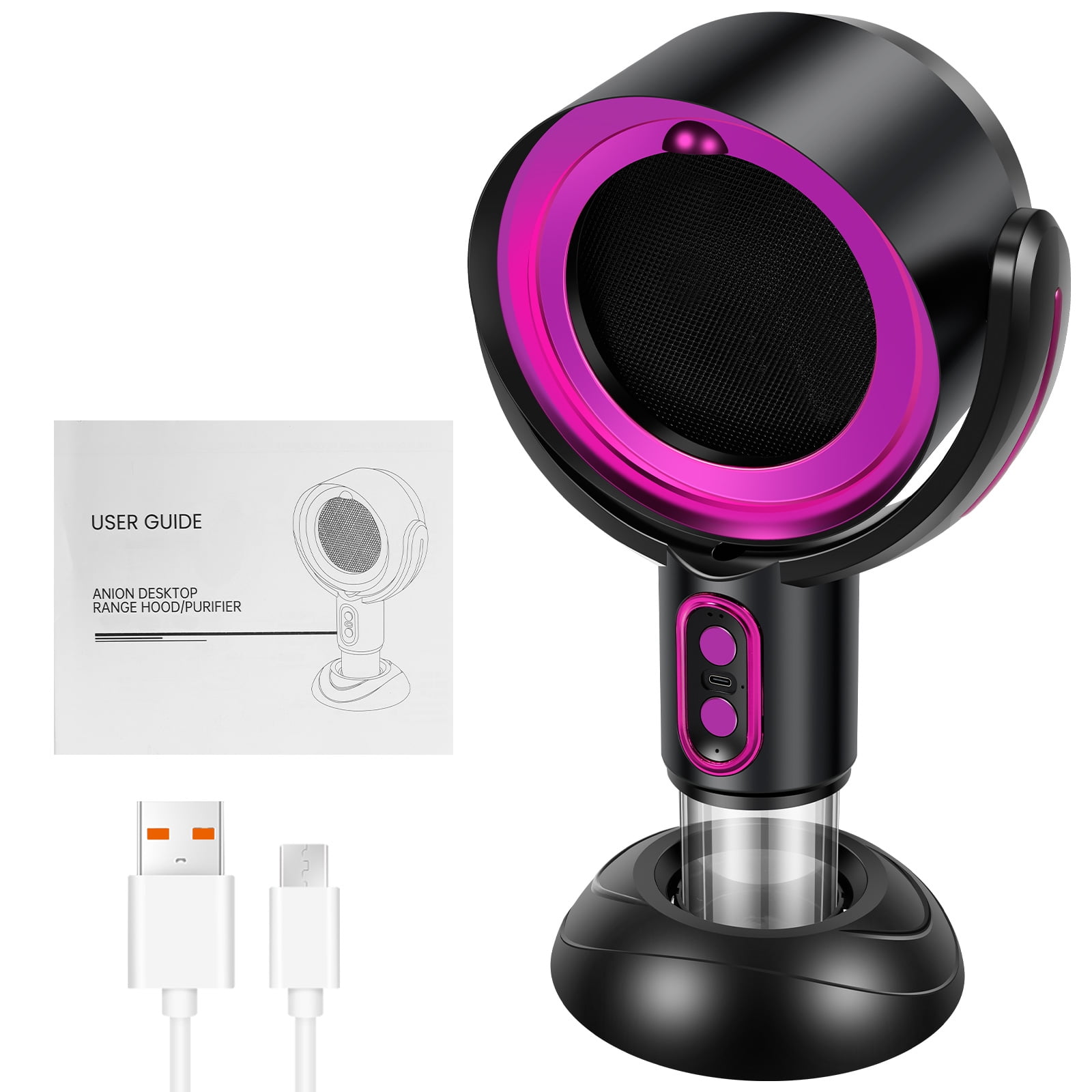 Portable Range Hood 2 Speeds Desktop Range Hood USB Plug in Portable ...