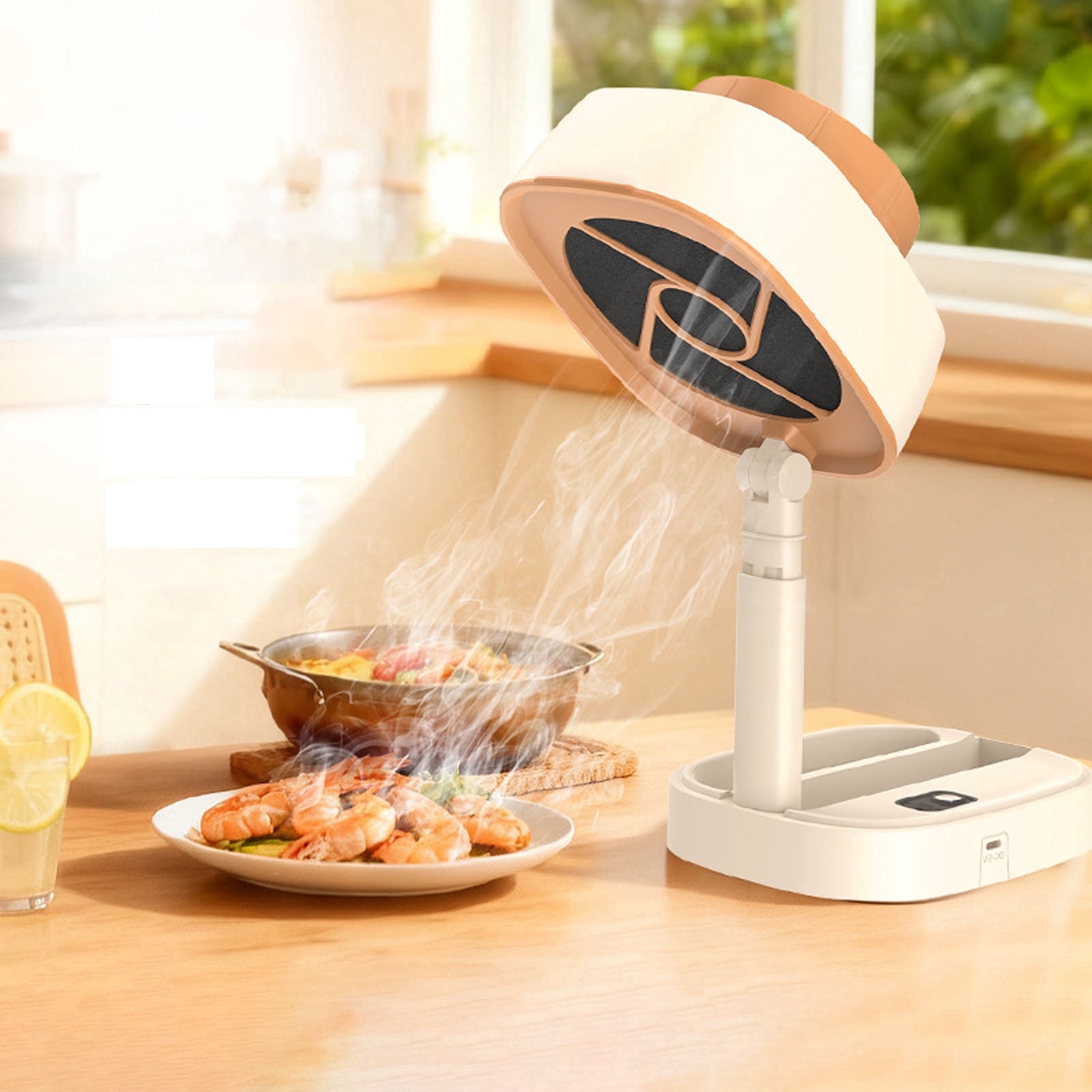 Portable Range Hood for Cooking, Rechargeable Kitchen Exhaust Fan ...