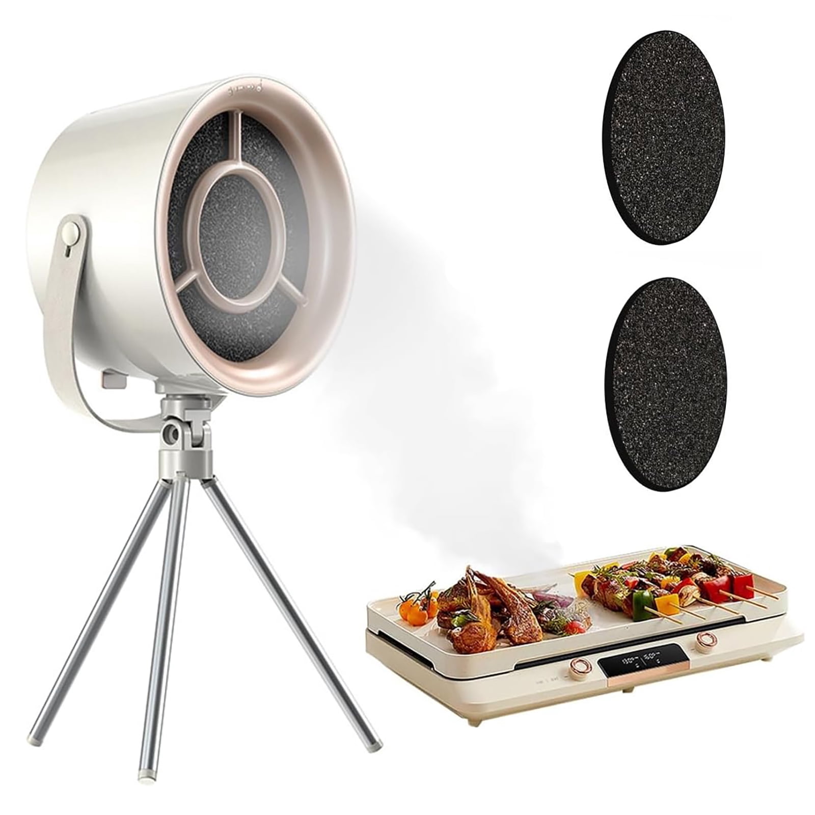 Portable Range Hood, Desktop Range Hood with 3 Speed Exhaust Fan ...
