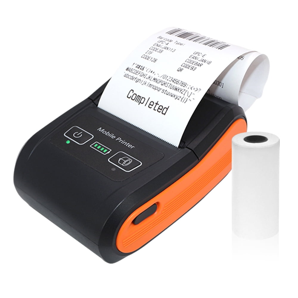 Portable Receipt Printer 58mm Mini Thermal Printing Wireless BT USB Connection 203dpi Mobile ...