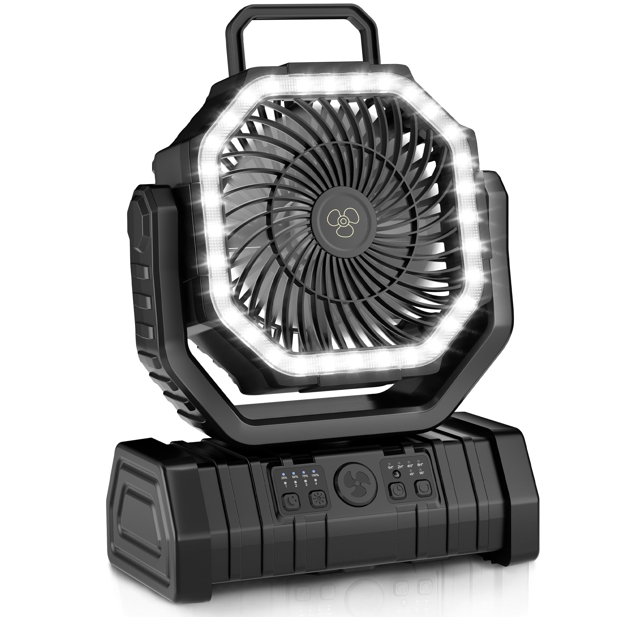 Portable Rechargeable, 20000mAh Cordless Battery Powered Camping with ...