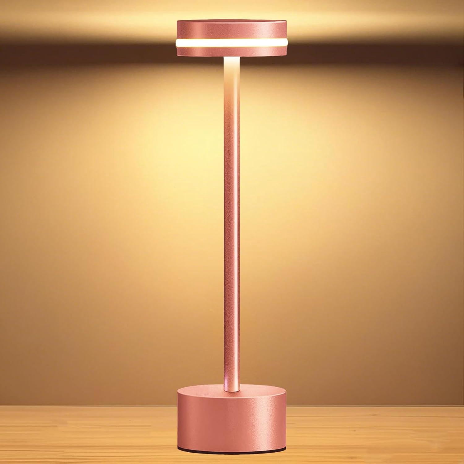 Portable Rechargeable Bedside Lamp with Touch Stepless Dimming ...