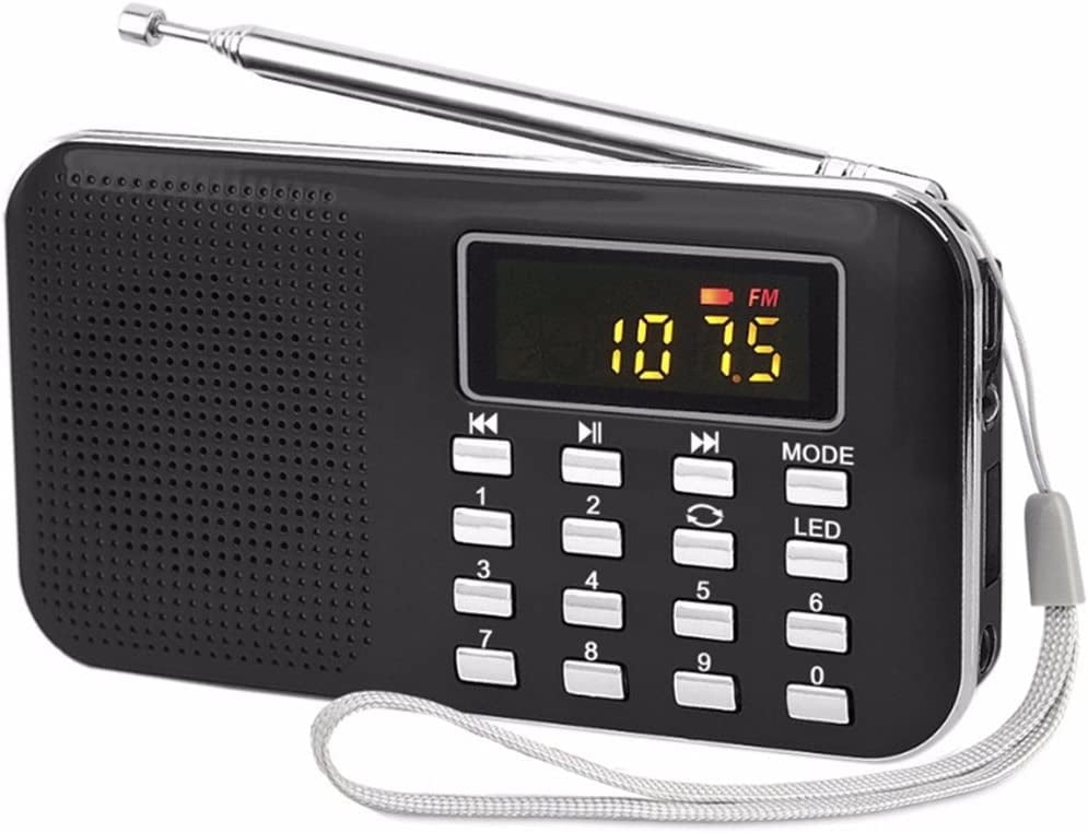 Portable Rechargeable Black Bible Audio Player - 8GB Storage with ...