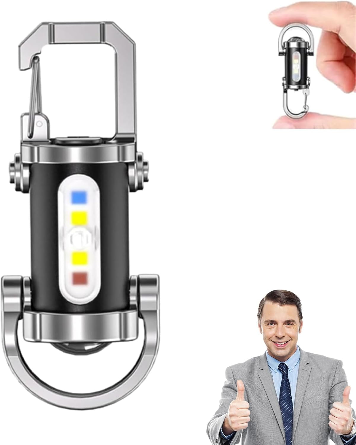 Portable Rechargeable Bright Keychain Flashlight, Vbbert Keychain ...