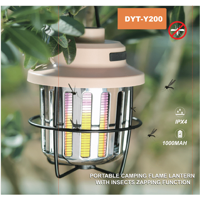 Portable & Rechargeable Electric Bug Zapper Outdoor Waterproof Camping ...