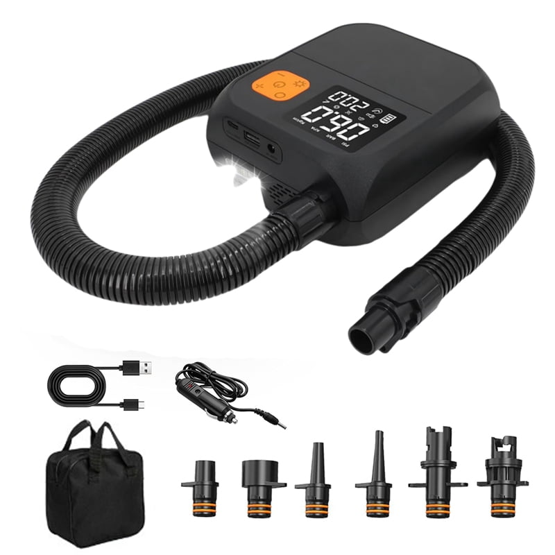 Portable Rechargeable Electric Paddle Board Pump, with LED Flashlight ...
