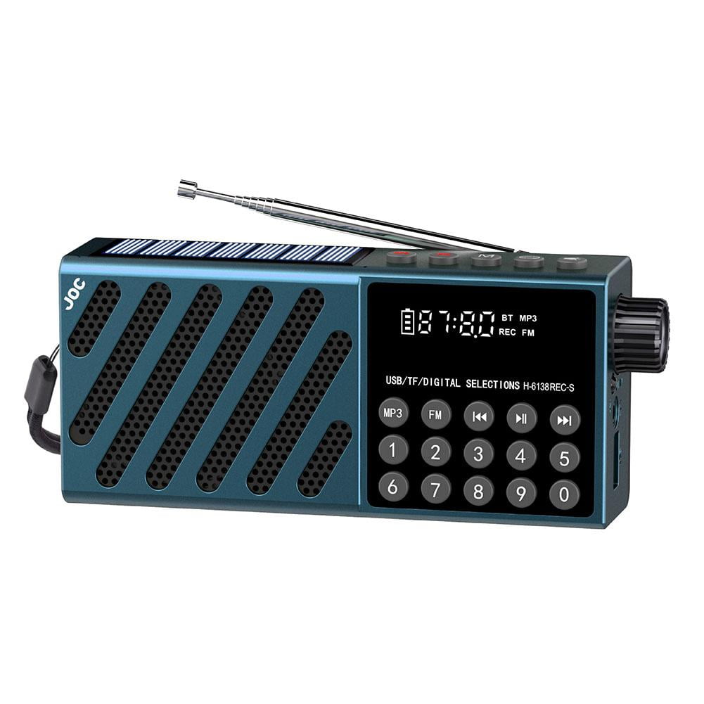 Portable Rechargeable FM Radio Receiver Solar Charging Pocket Radios ...