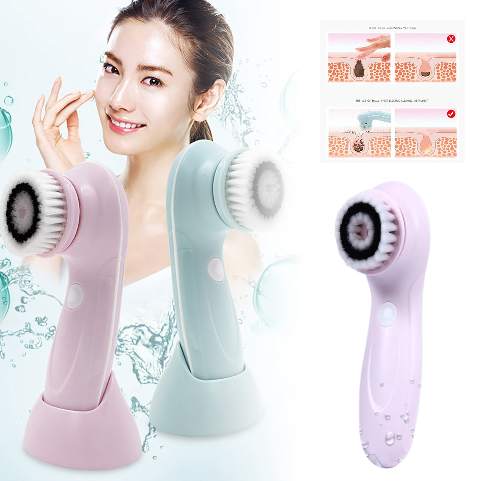 Portable Rechargeable Facial Cleansing Device for Deep Skin Cleansing ...