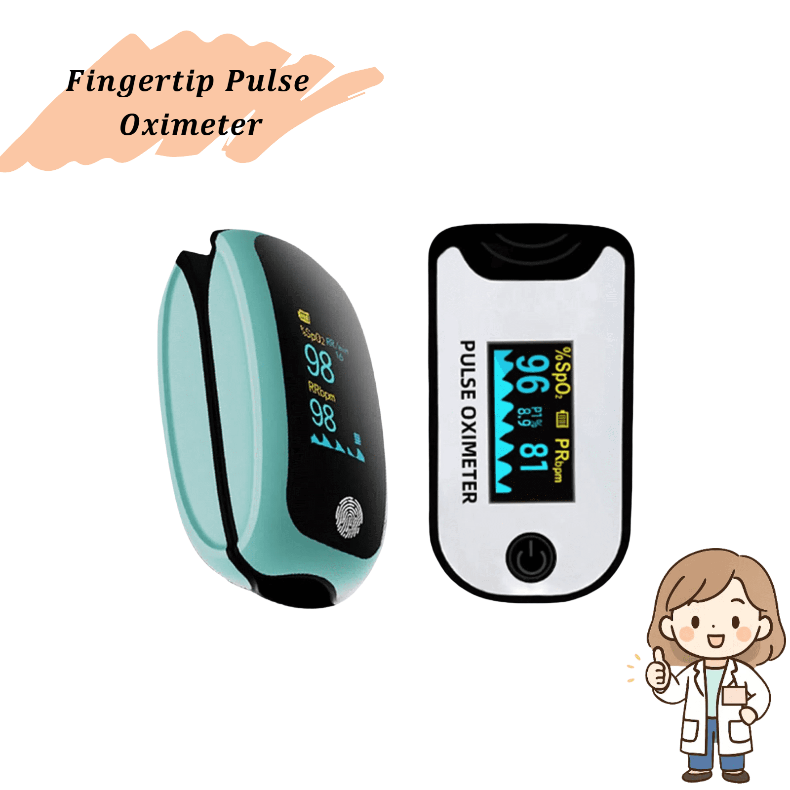 Portable Rechargeable_Fingertip_Pulse_Oximeter_Non_Invasive For Oxygen ...