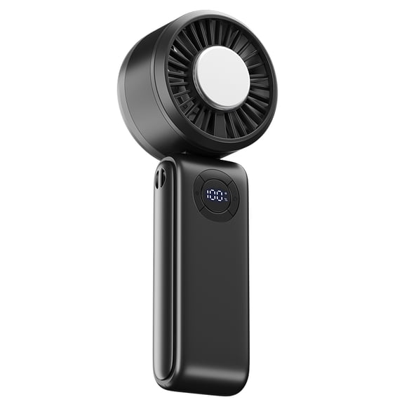 Portable Rechargeable Handheld Fan with LED Display, 5 Speeds, and Fast ...