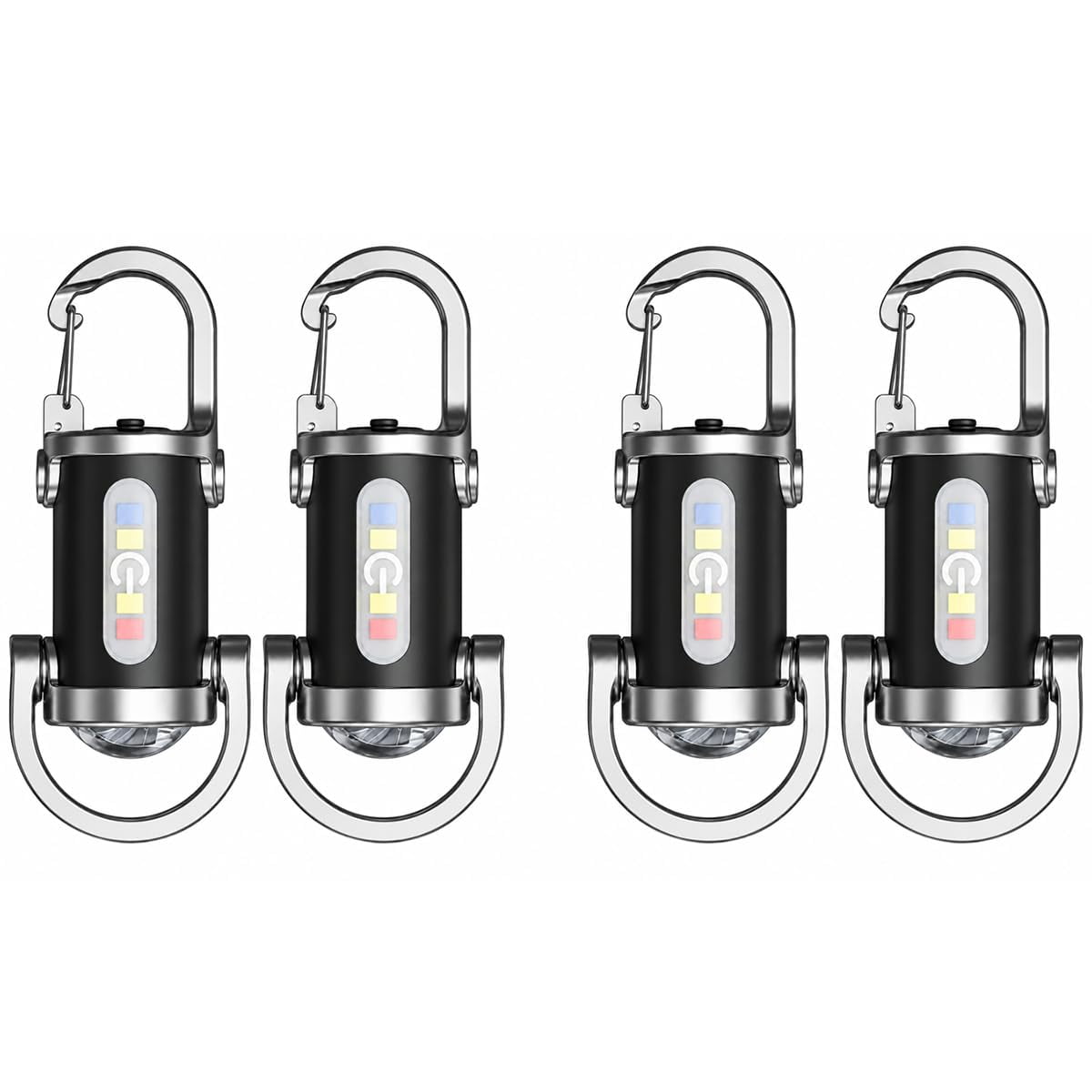 Portable Rechargeable Keychain Flashlight, 500 Lumens Mini EDC LED ...