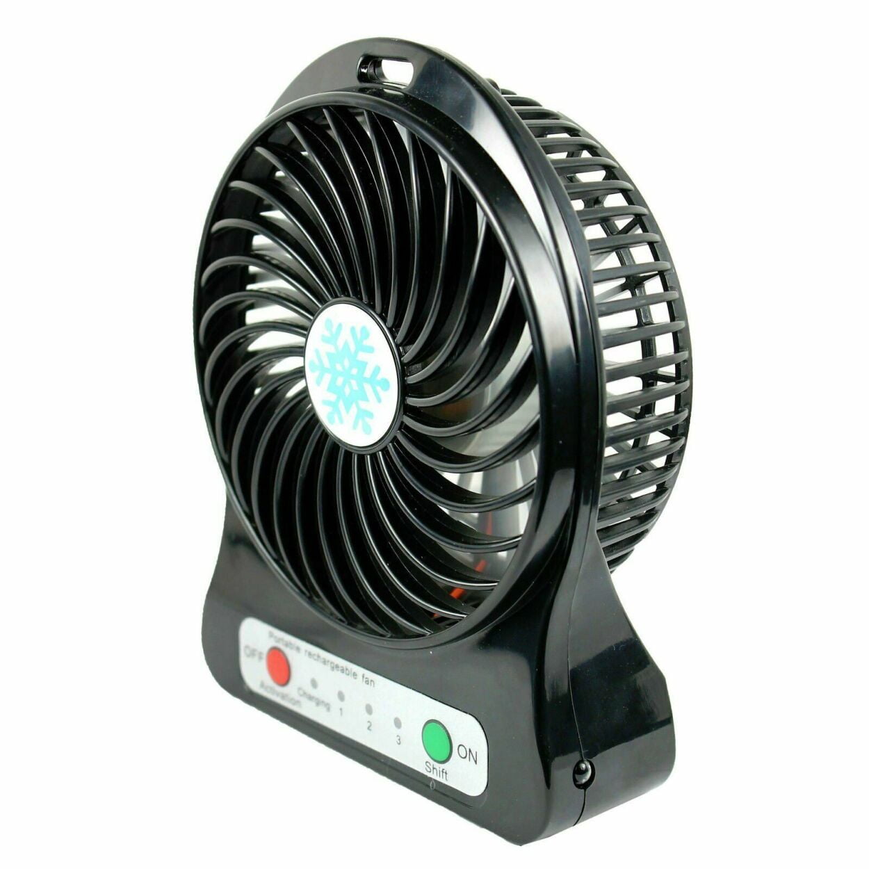Portable Rechargeable LED Fan air Cooler Mini Operated Desk USB - 18650 ...