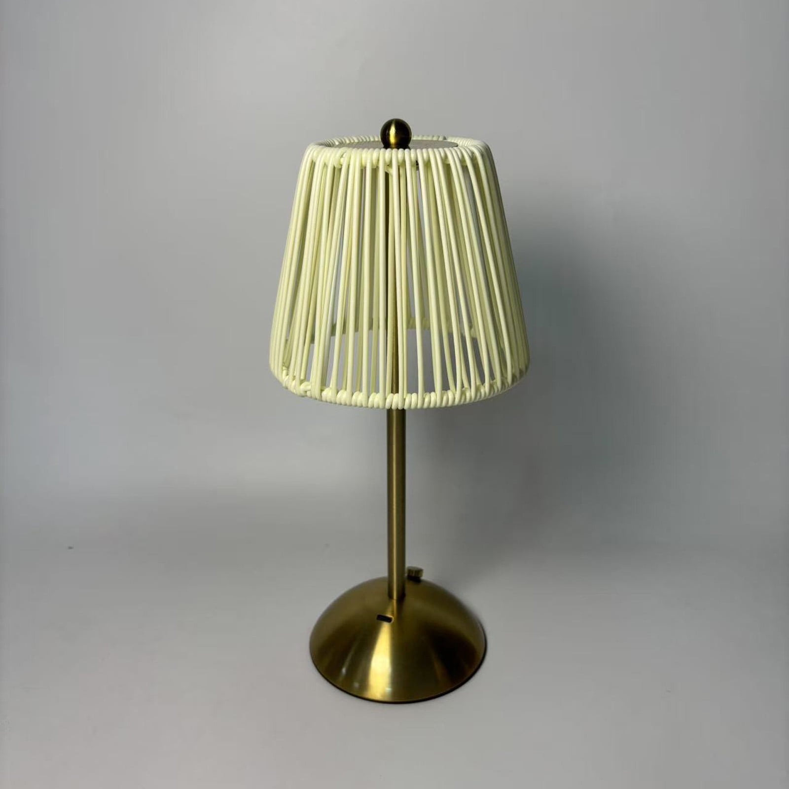 Portable Rechargeable Rattan Lamp USB Cordless Table Light with ...