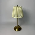 Portable Rechargeable Rattan Lamp USB Cordless Table Light with ...