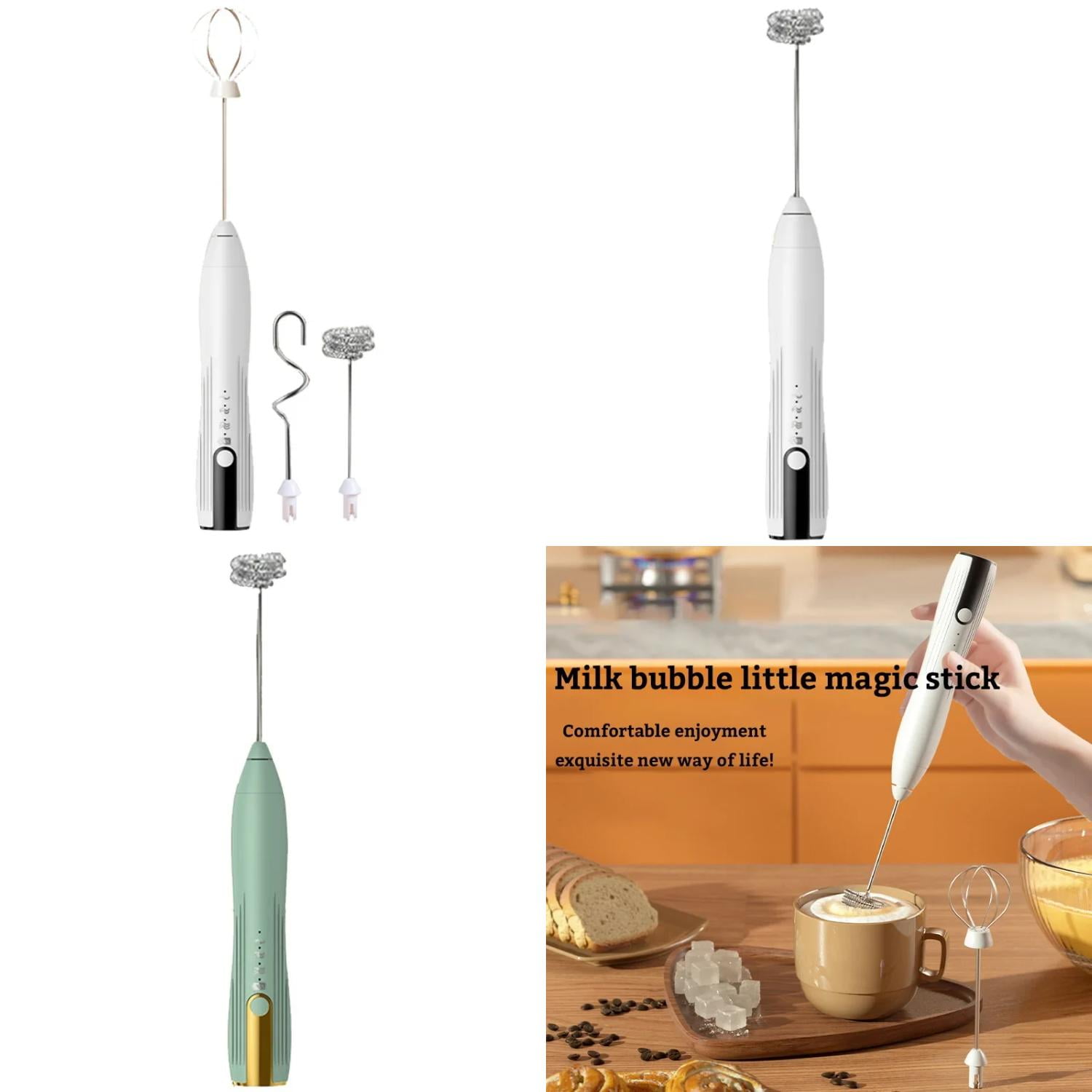 Portable Rechargeable and Versatile Electric Milk Frother with USB ...