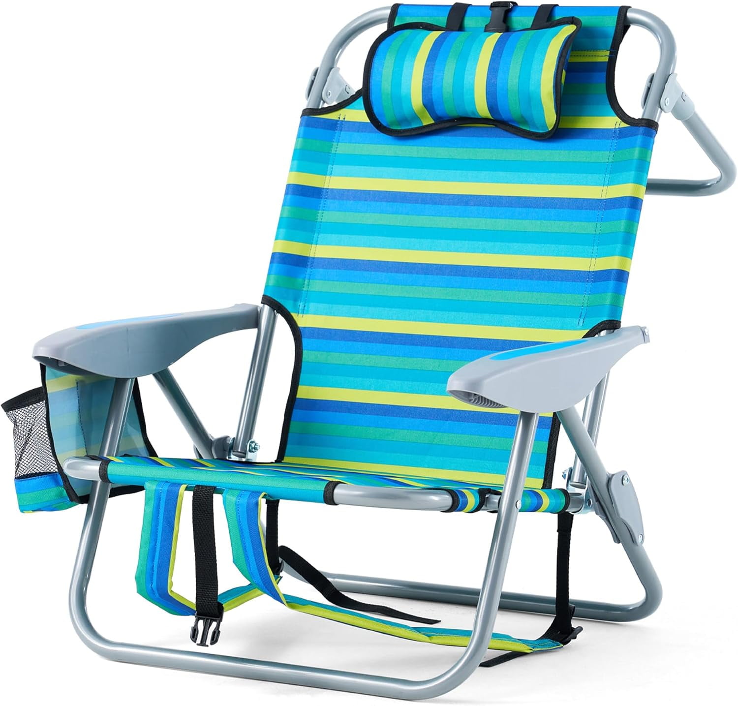 Portable Recliners Chair for Adults, Outdoor Camping Chair Lay Flat ...