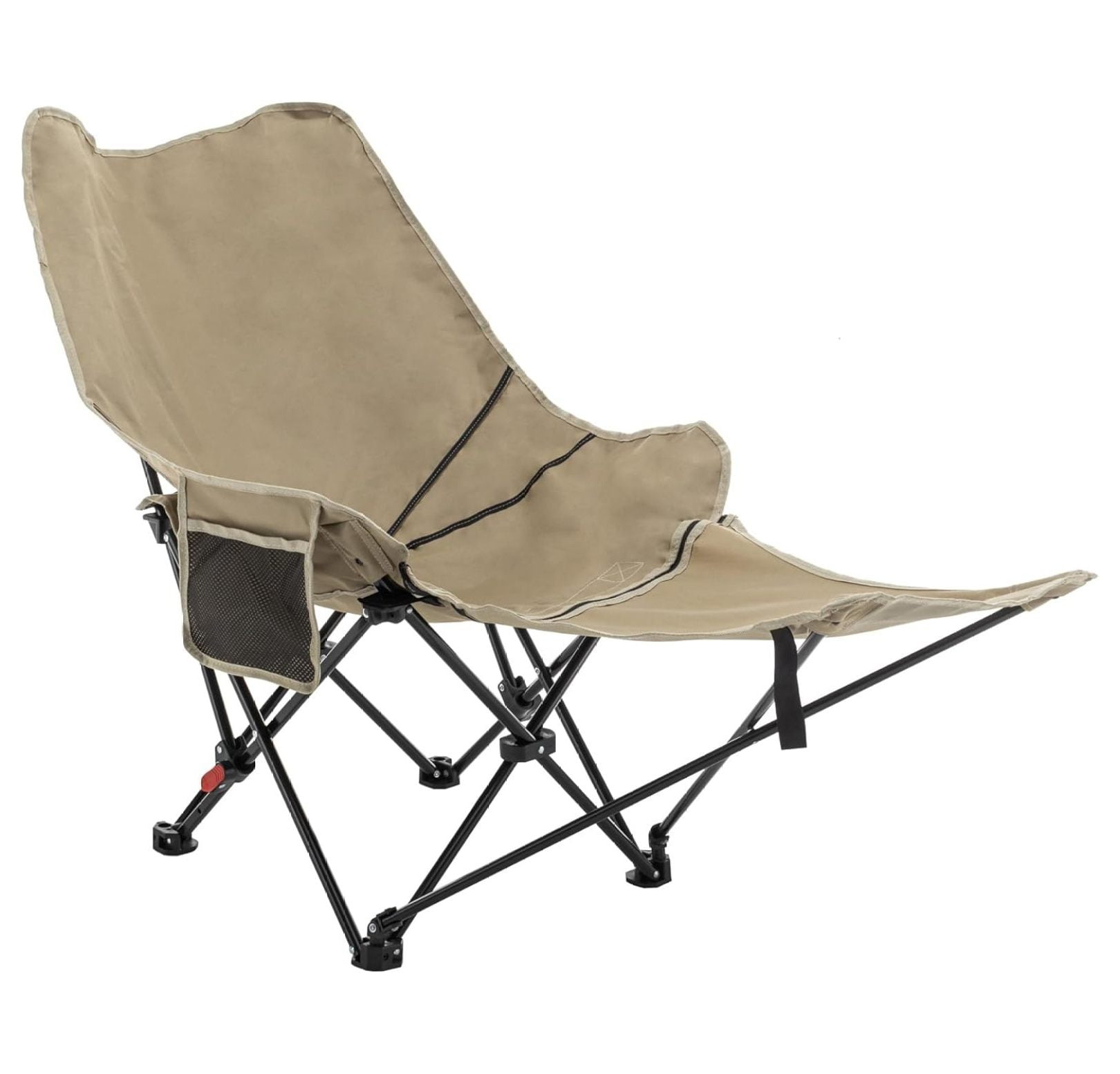 Portable Reclining Camping Chair with Removable Footrest Adjustable ...