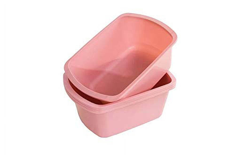 Portable Rectangular Plastic Wash Basin, 6 Quarts with Graduations ...