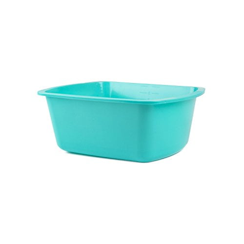 Portable Rectangular Plastic Wash Basin, 6 Quarts with Graduations ...