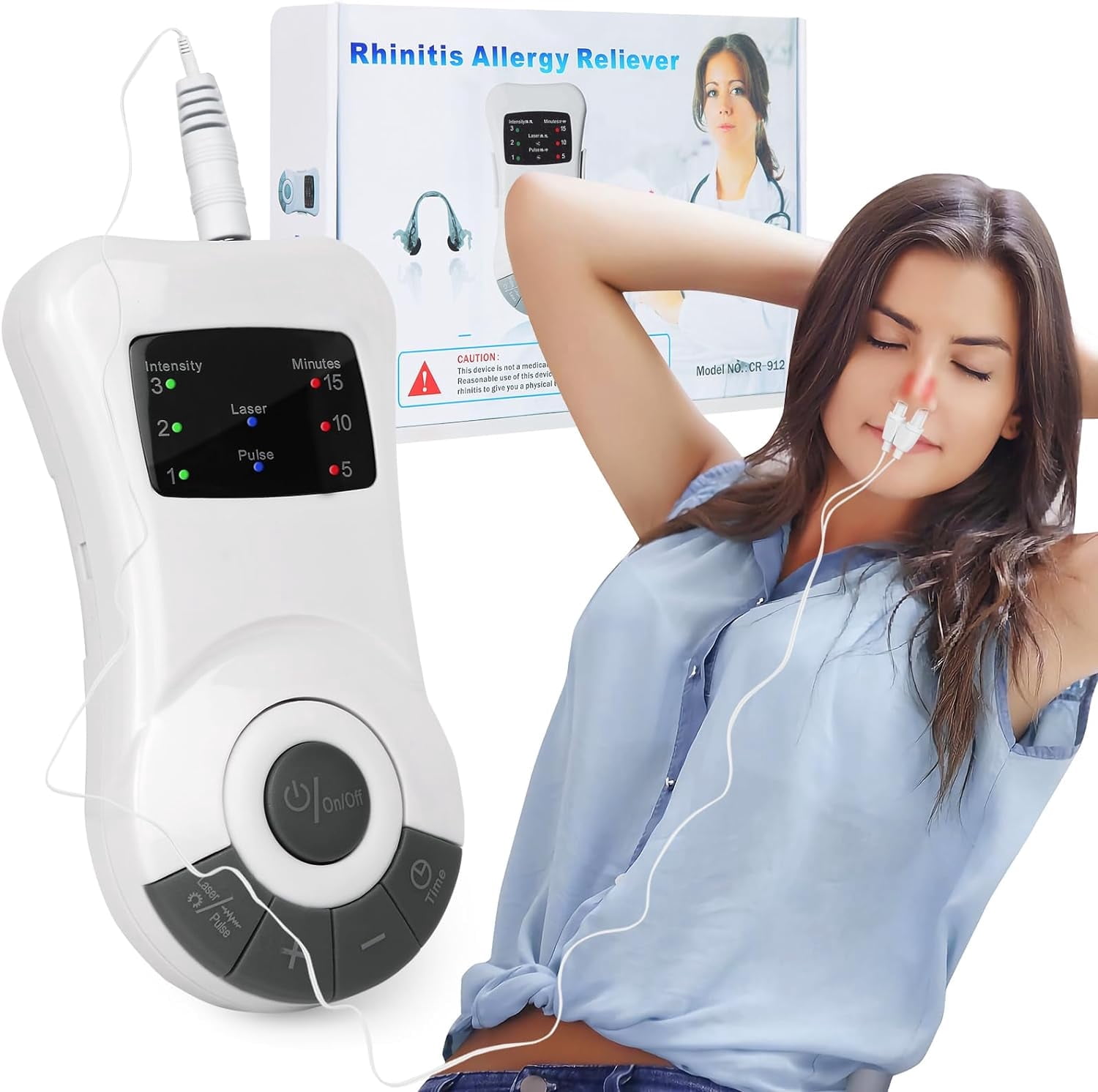 Portable Red Light Device for Nose, 650nm Red Light Nasal Therapy ...