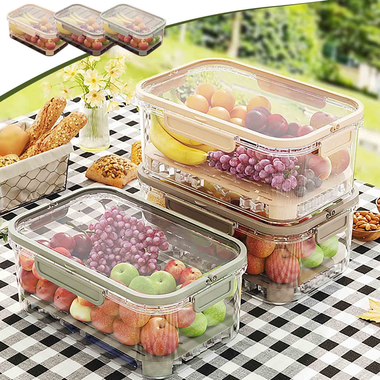 Portable Refrigerated Storage Box, Food-Grade Plastic Sealable ...