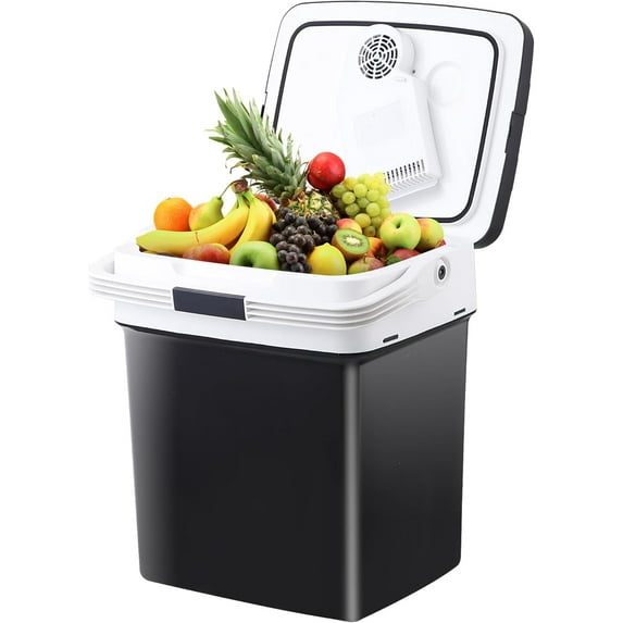 Portable Refrigerator Electric Cooler and Warmer, Pro 28 Qt Mini 12V DC ...