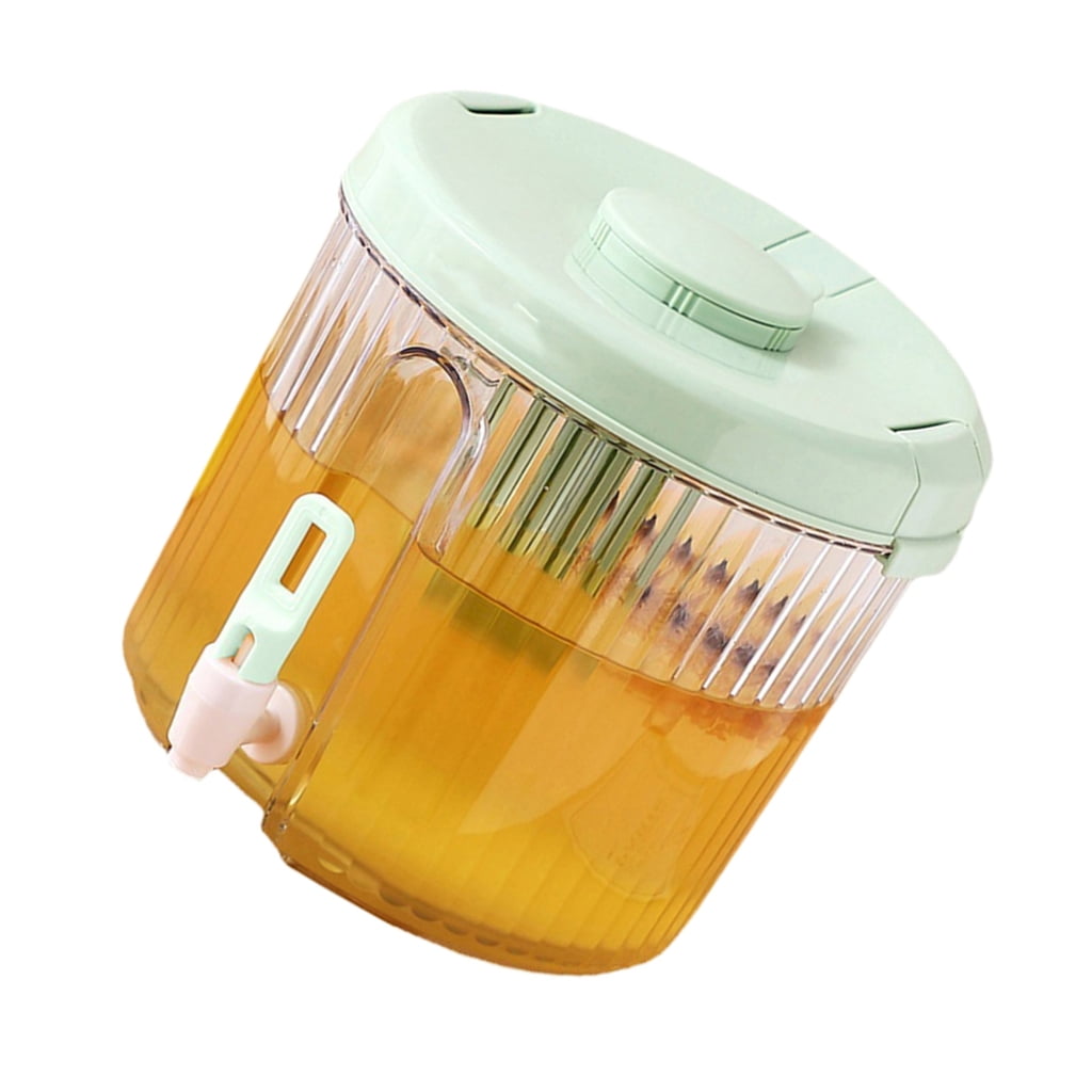 Portable Refrigerator Plastic Drink Dispenser With Tap Leak Proof Iced ...