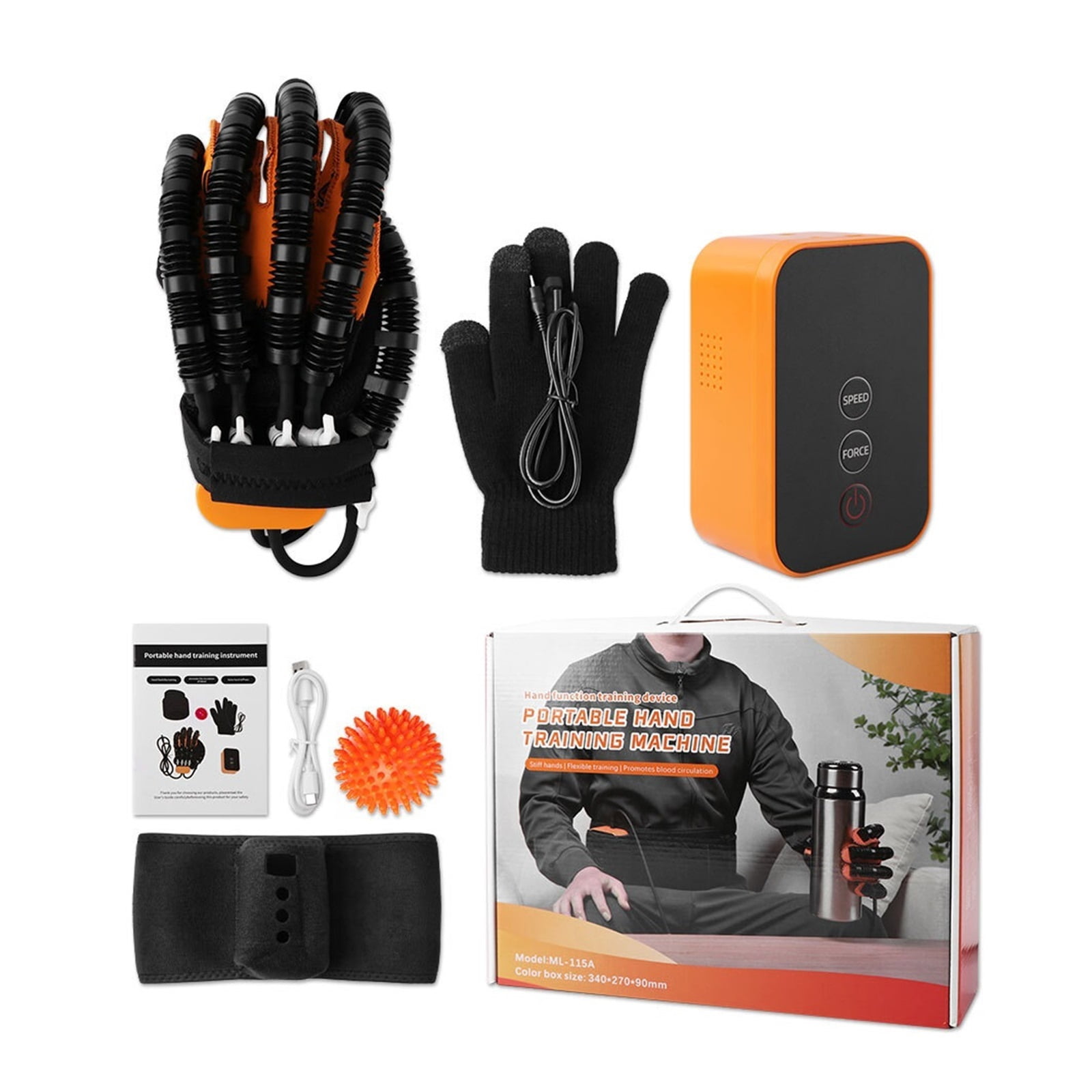 Portable Rehabilitation Robot Gloves Stroke Hemiplegia Cerebral ...