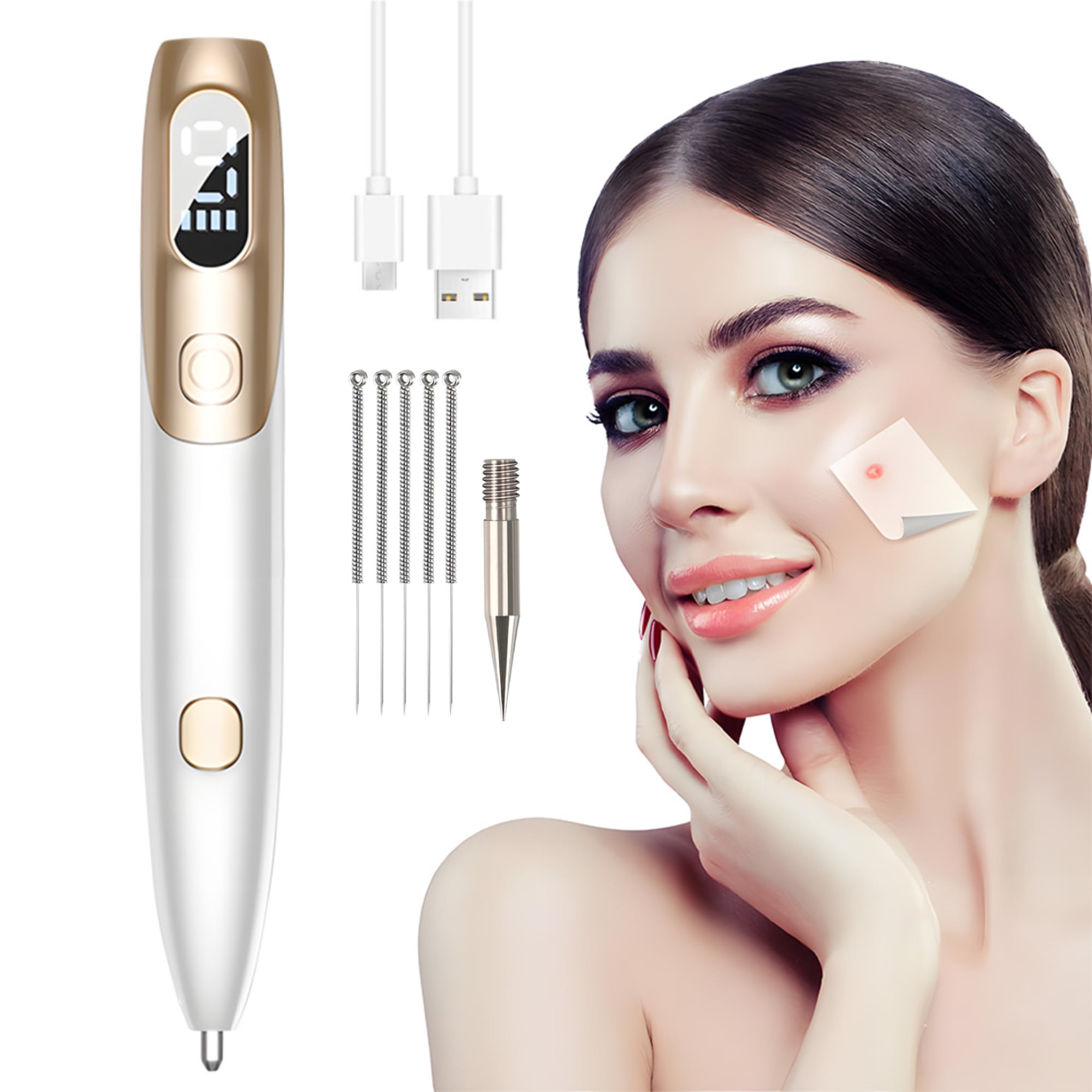 Portable Removal Various Skin Blemish Spots with 9 Levels Adjustment ...