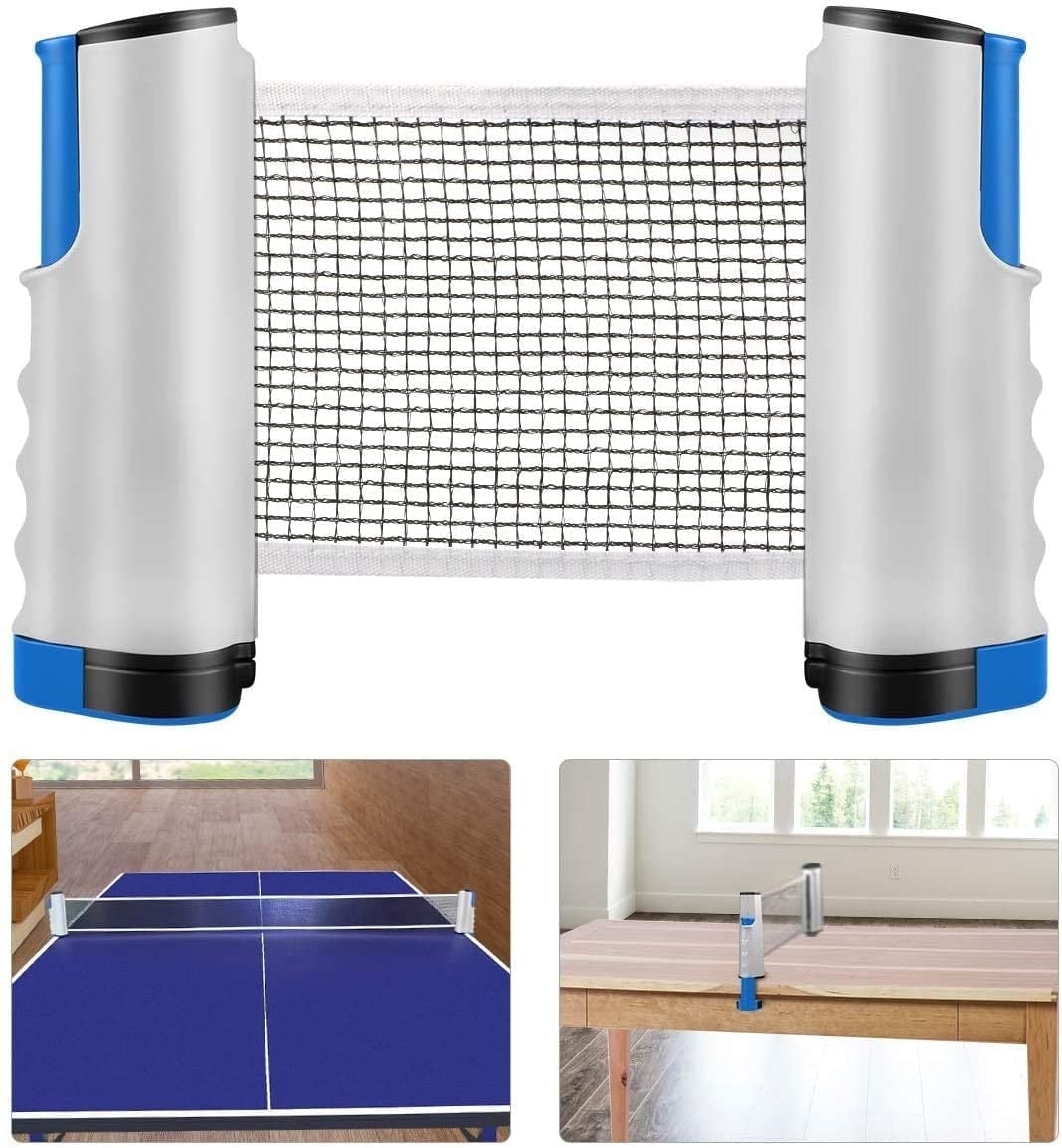 Portable Retractable Adjustable Table Tennis Ping Pong Net Rack ...