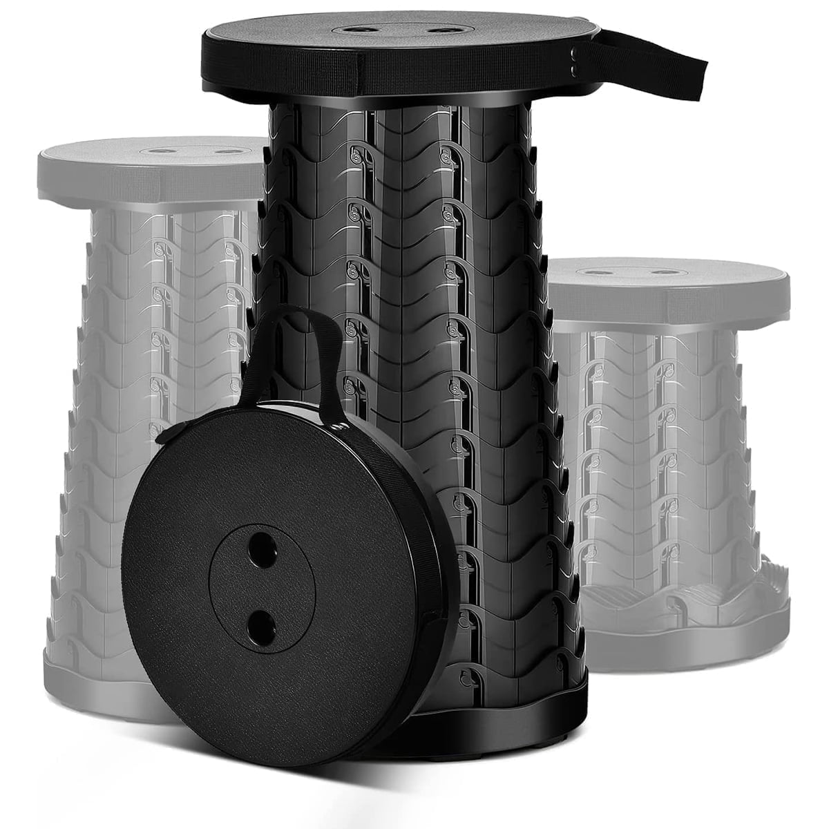 BTideas Portable Collapsible Telescopic Camping Stool Adjustable ...