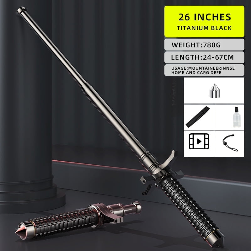 Portable Retractable Hiking Sticks, 2-in-1 Heavy Duty Walking Stick for ...