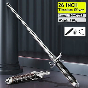 Portable Retractable Hiking Sticks, 2-in-1 Heavy Duty Walking Stick for ...