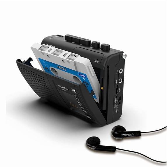 Portable Retro AM/FM Radio Cassette Player Walkman, Tape Recorder with ...