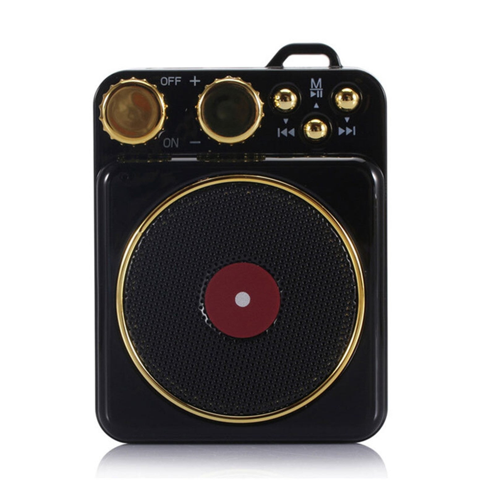 Portable Retro Bluetooth Speaker Atomic Record Player Stereo Speaker ...