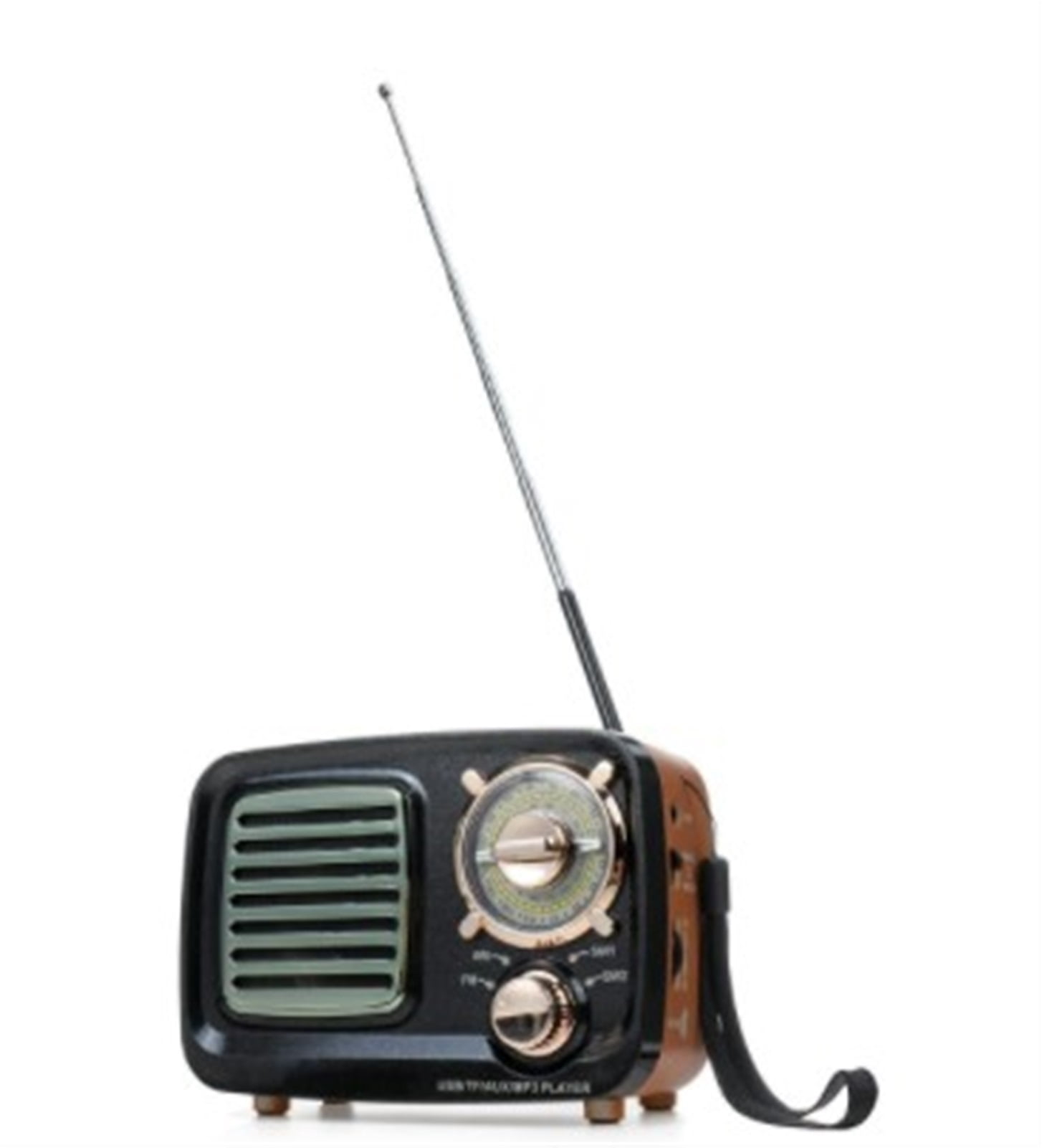 Portable Retro Radio Bass Speaker FM AM SW Player Portable Card Mini FM ...